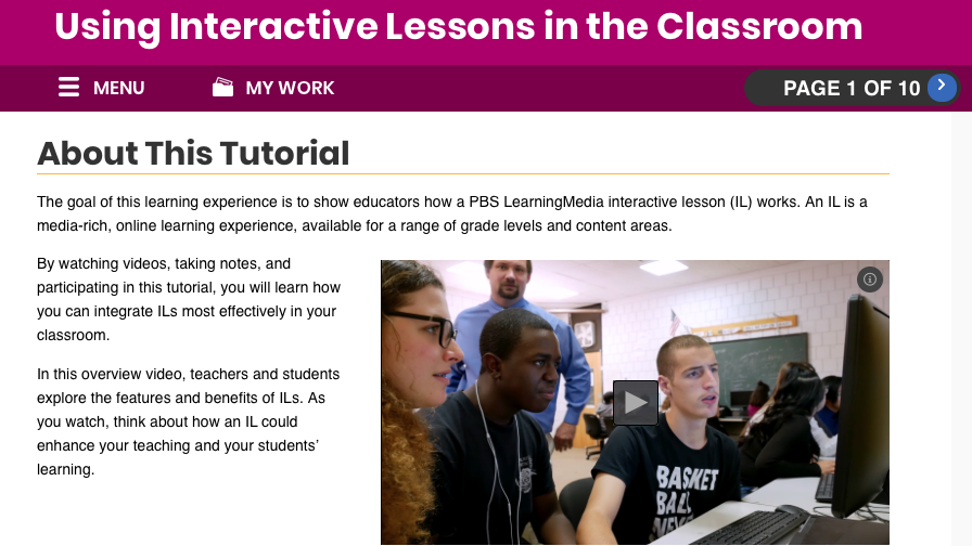 Using Interactive Lessons in the Classroom | PBS LearningMedia